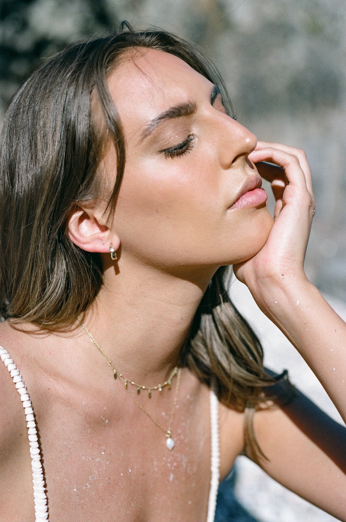 Margot Pearl Hoop - Silver | Paddington Store