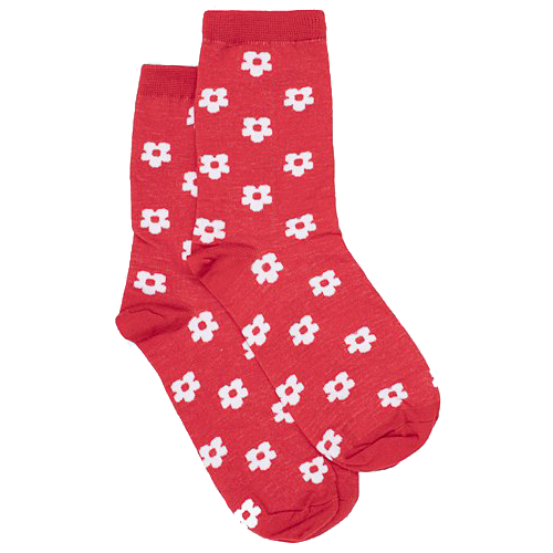 Socks - Red Flower | Paddington Store