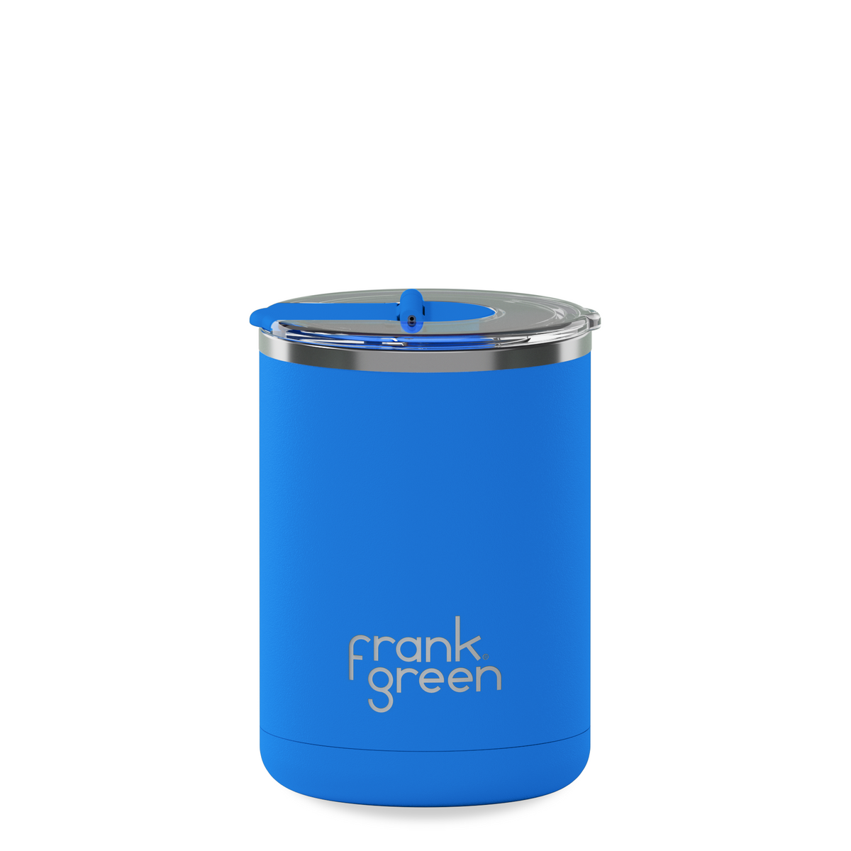 12oz Ceramic Coffee Cup with Hinged Lid - Blue Lagoon | Paddington Store