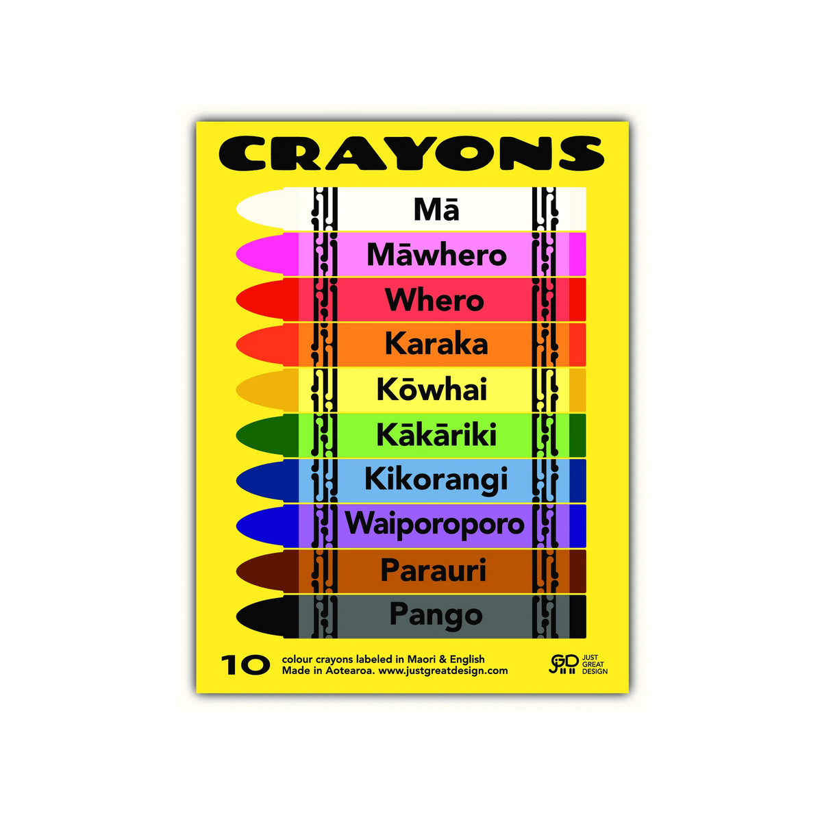 Maori / English Crayons | Paddington Store