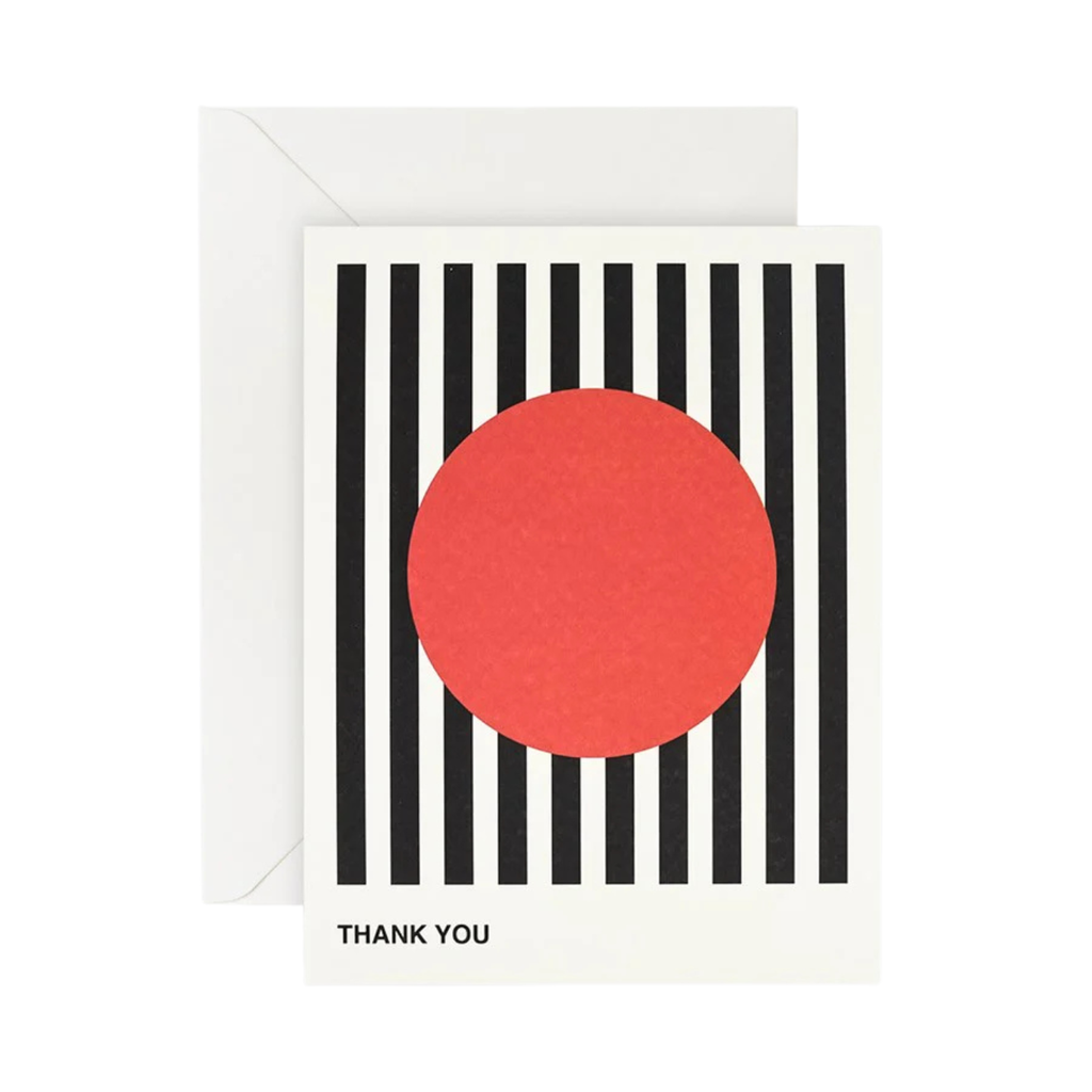 Card - Thank You - Black Stripe | Paddington Store