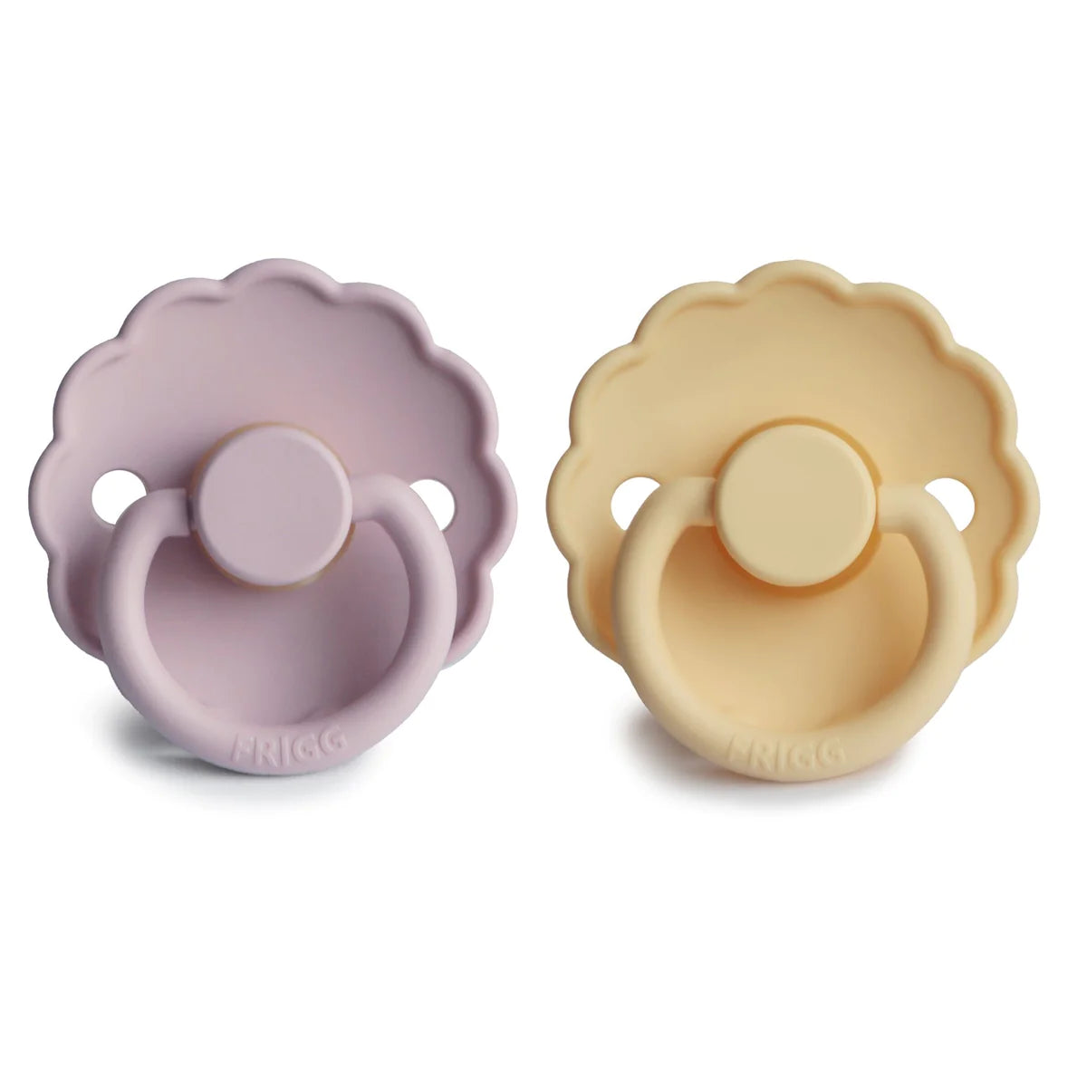 Natural Pacifier - Daisy - Soft Lilac & Pale Daffodil | Paddington Store