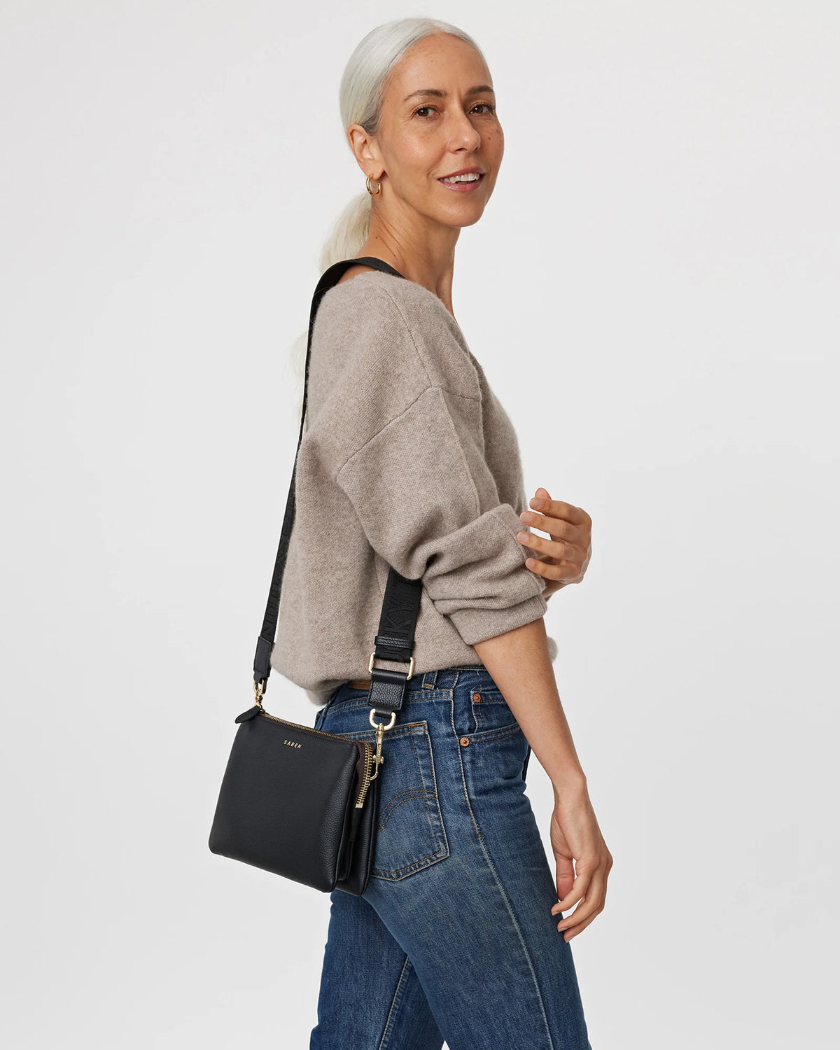 Feature Strap Webbing - Black Lucky | Paddington Store