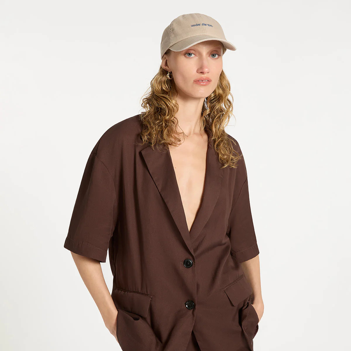 Under The Sun Logo Hat - Mushroom | Paddington Store