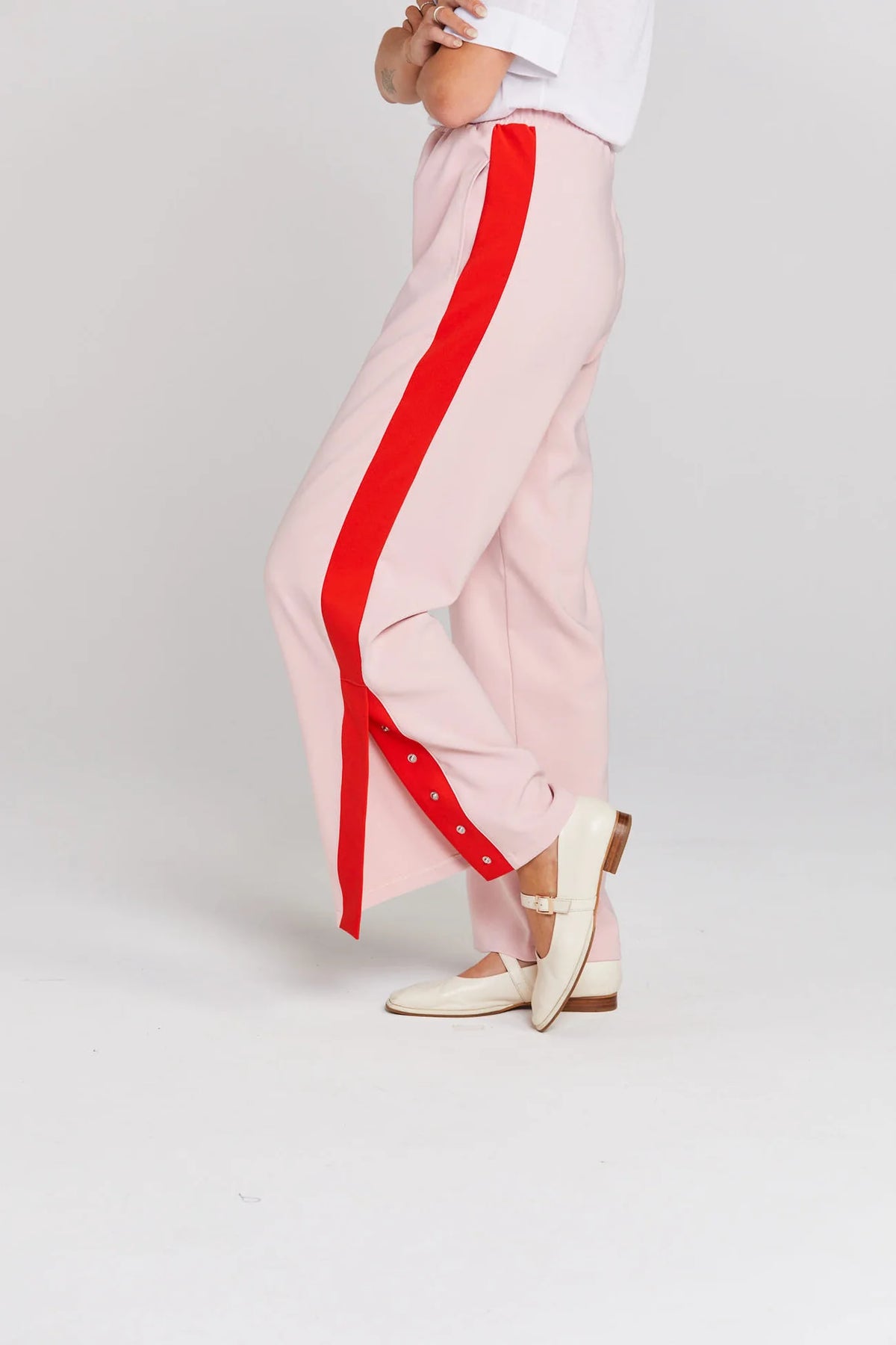 Contrast Snappy Pant - Pinky Tomato | Paddington Store